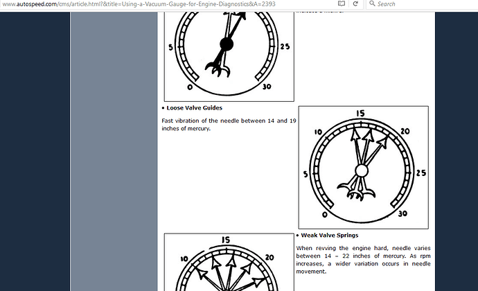 Interpreting vacuum gauge reading - XK-Engine - Jag-lovers Forums