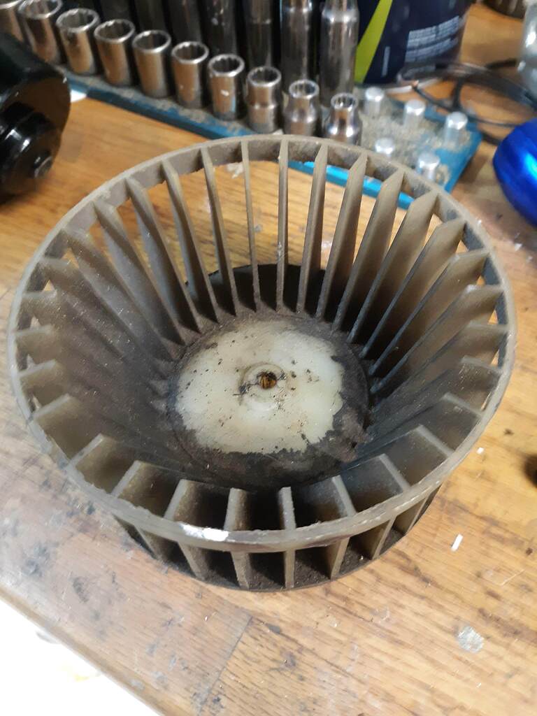 Heater Fan Wheel Repair/Cosmetic Cleanup - E-Type - Jag-lovers Forums