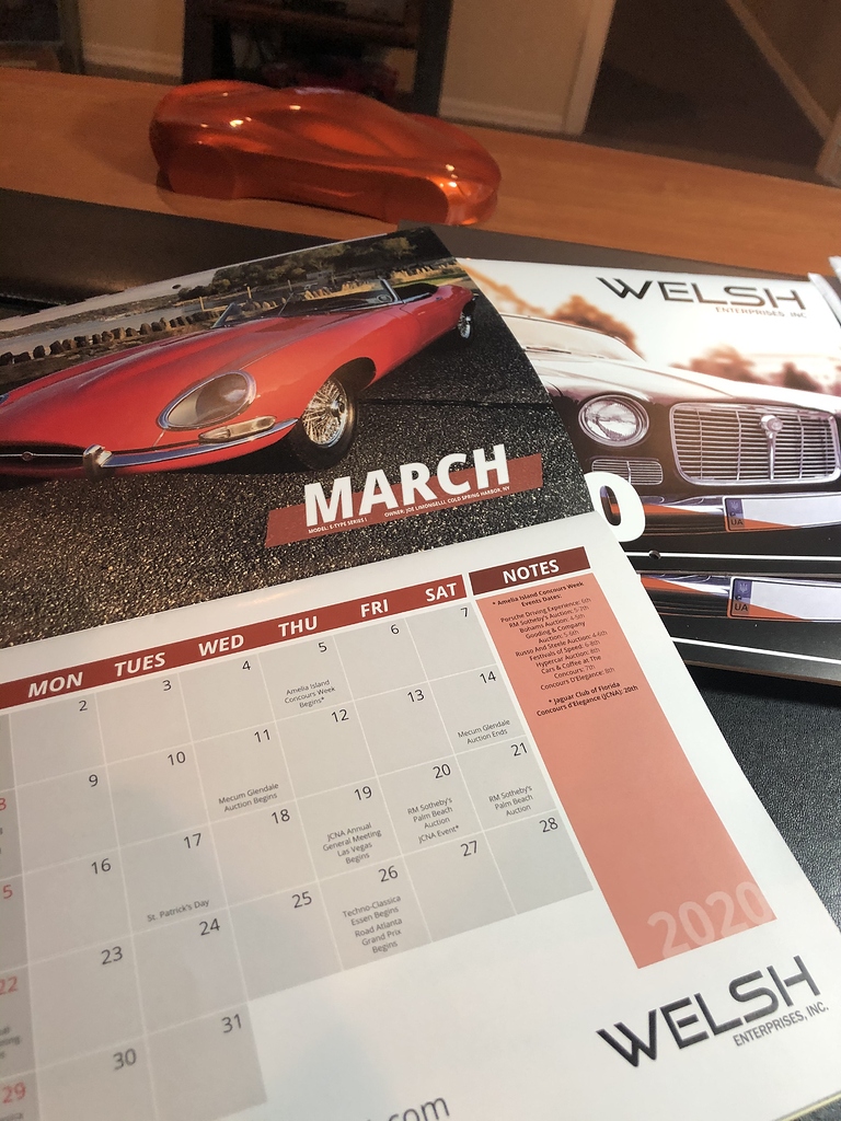 Welsh Calendar 2020 - E-Type - Jag-lovers Forums