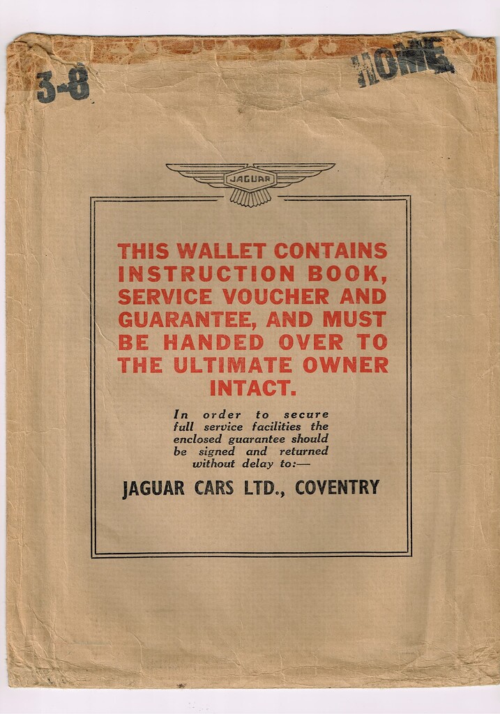 Literature Pack - PAPER ENVELOPES - Collectibles - Jag-lovers Forums