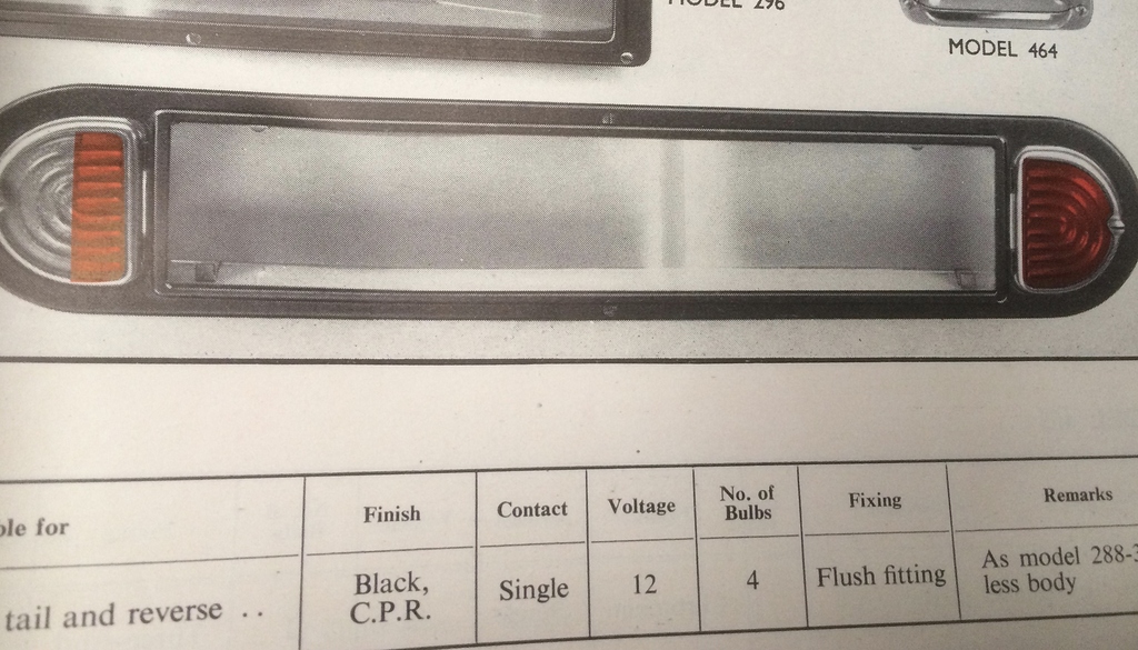 Lucas Rear Number Plate Box "D" Frames for Lenses - Pre-XK - Jag-lovers ...