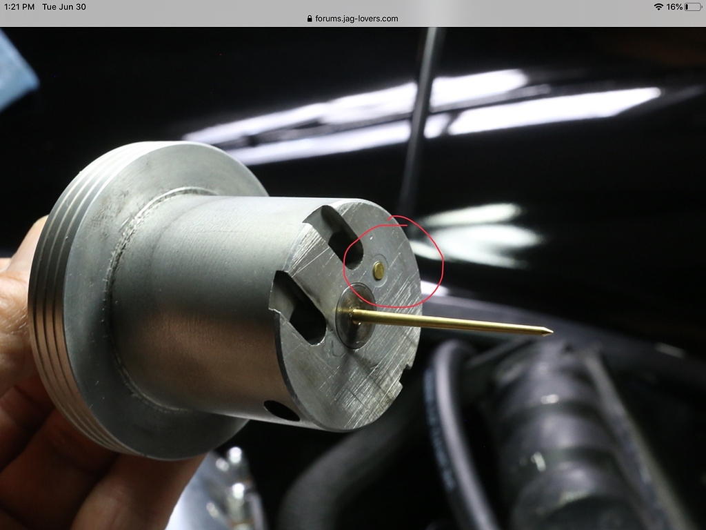 “Brass button” “striker pin” “bump stop” “bridge spacer” on SU carb ...