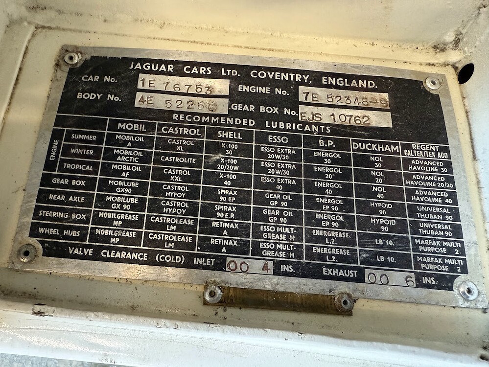 I Need Some Quick Feedback on Engine Stamping Numbers - E-Type - Jag ...