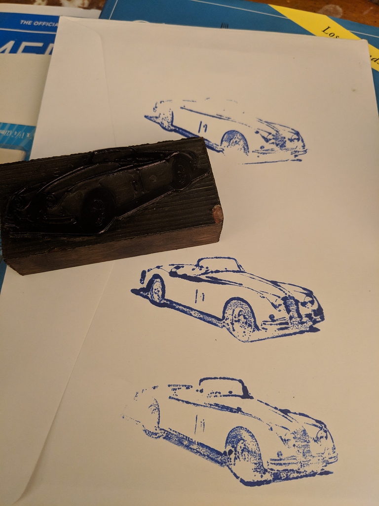 Wood pad print stamp - E-Type - Jag-lovers Forums