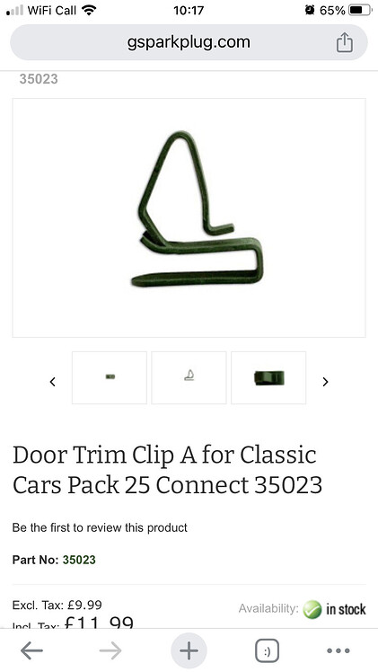 Where is best value to buy door card clips? - E-Type - Jag-lovers Forums