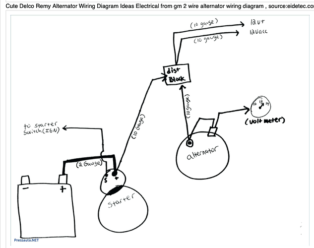 Delco Remy Alternator Wiring Diagram 3 Wire