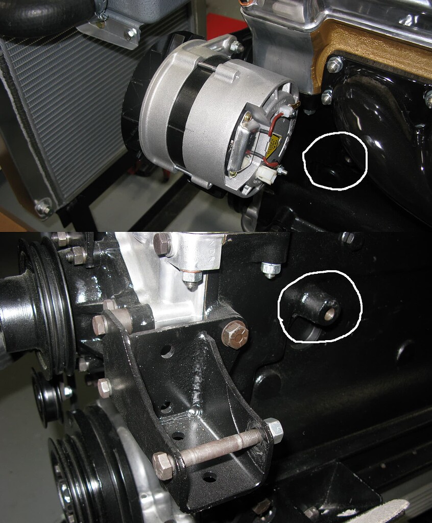 Mystery mounting boss near alternator - E-Type - Jag-lovers Forums