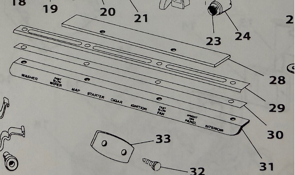 Center Dash Legend Strip Illumination - E-Type - Jag-lovers Forums