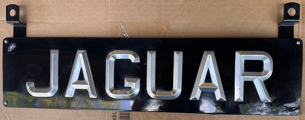 My JAGUAR Dealer Show Plate was just stolen off of my 1952 Jaguar XK120 ...
