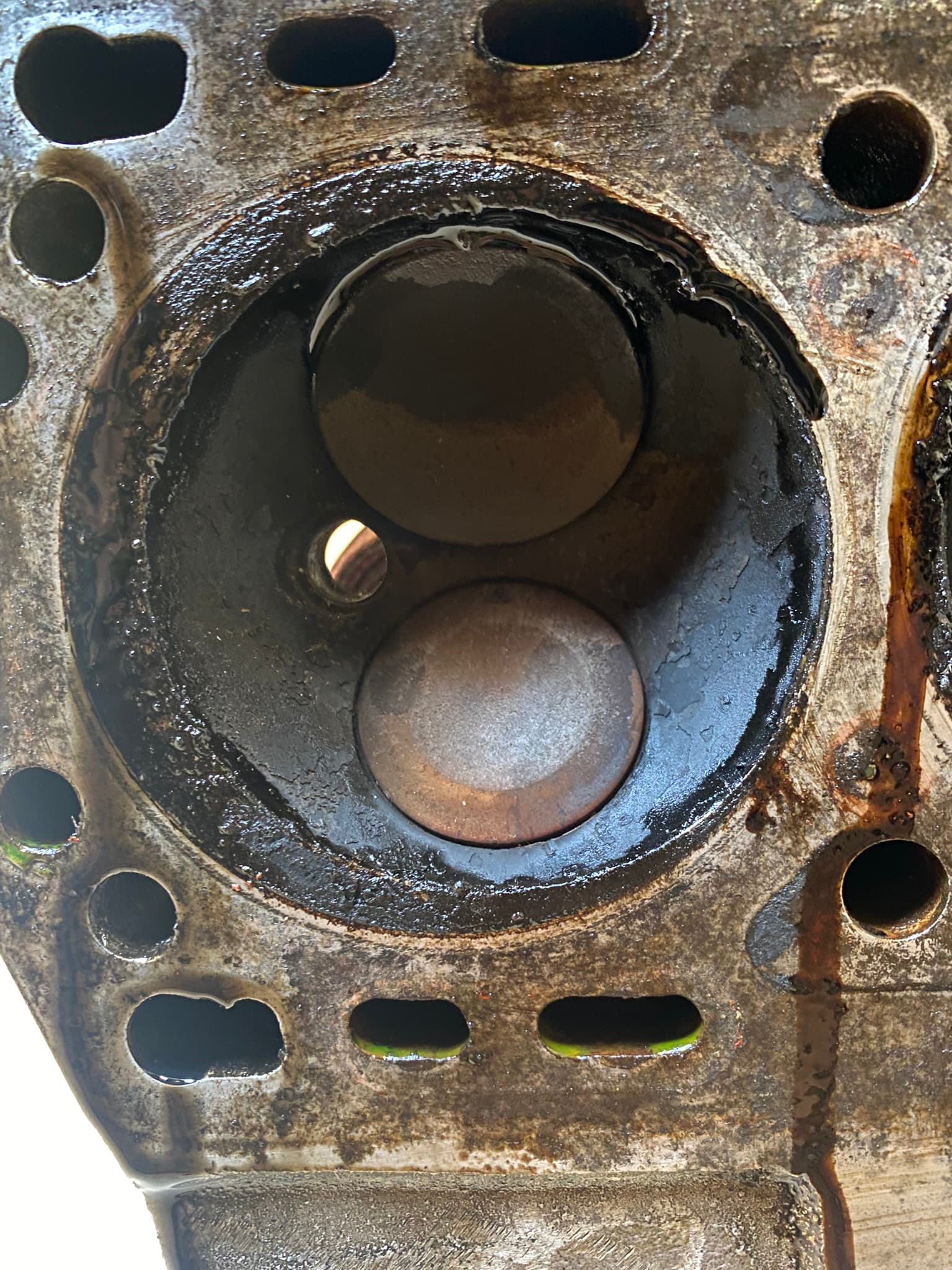 What appears to be oil residue in the intake manifold - XK - Jag-lovers ...
