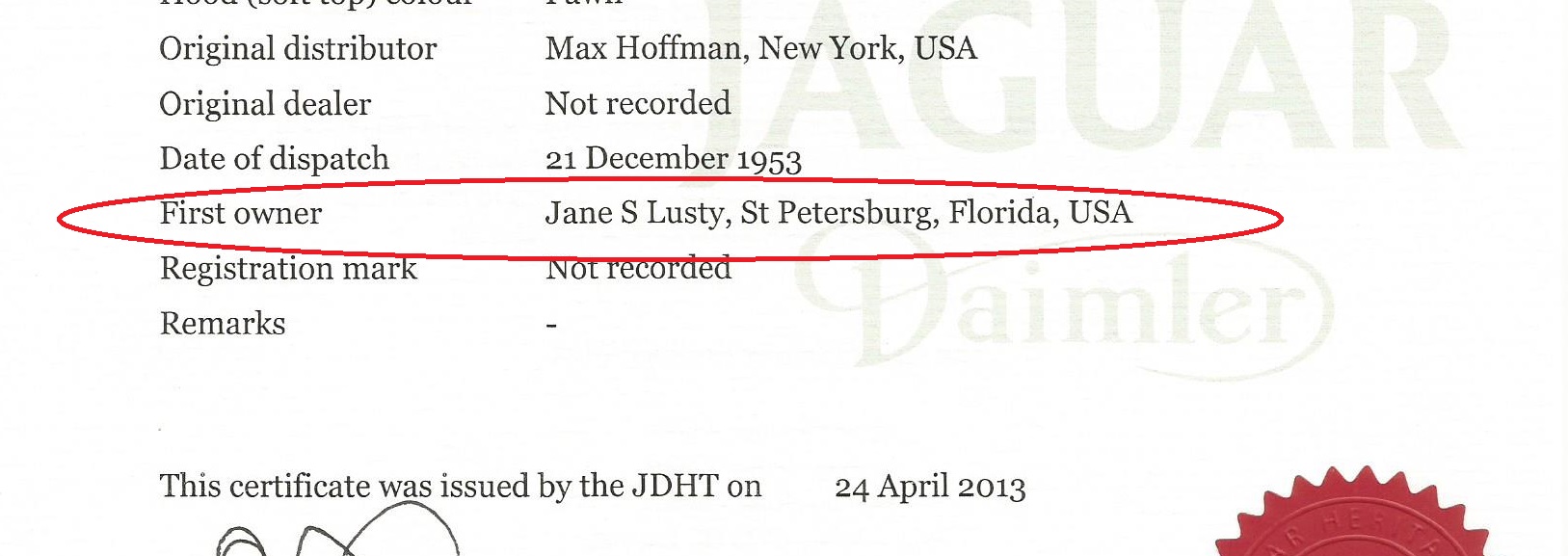 Jaguar Heritage Trust Certificate, of almost no value - Page 2 - E-Type ...