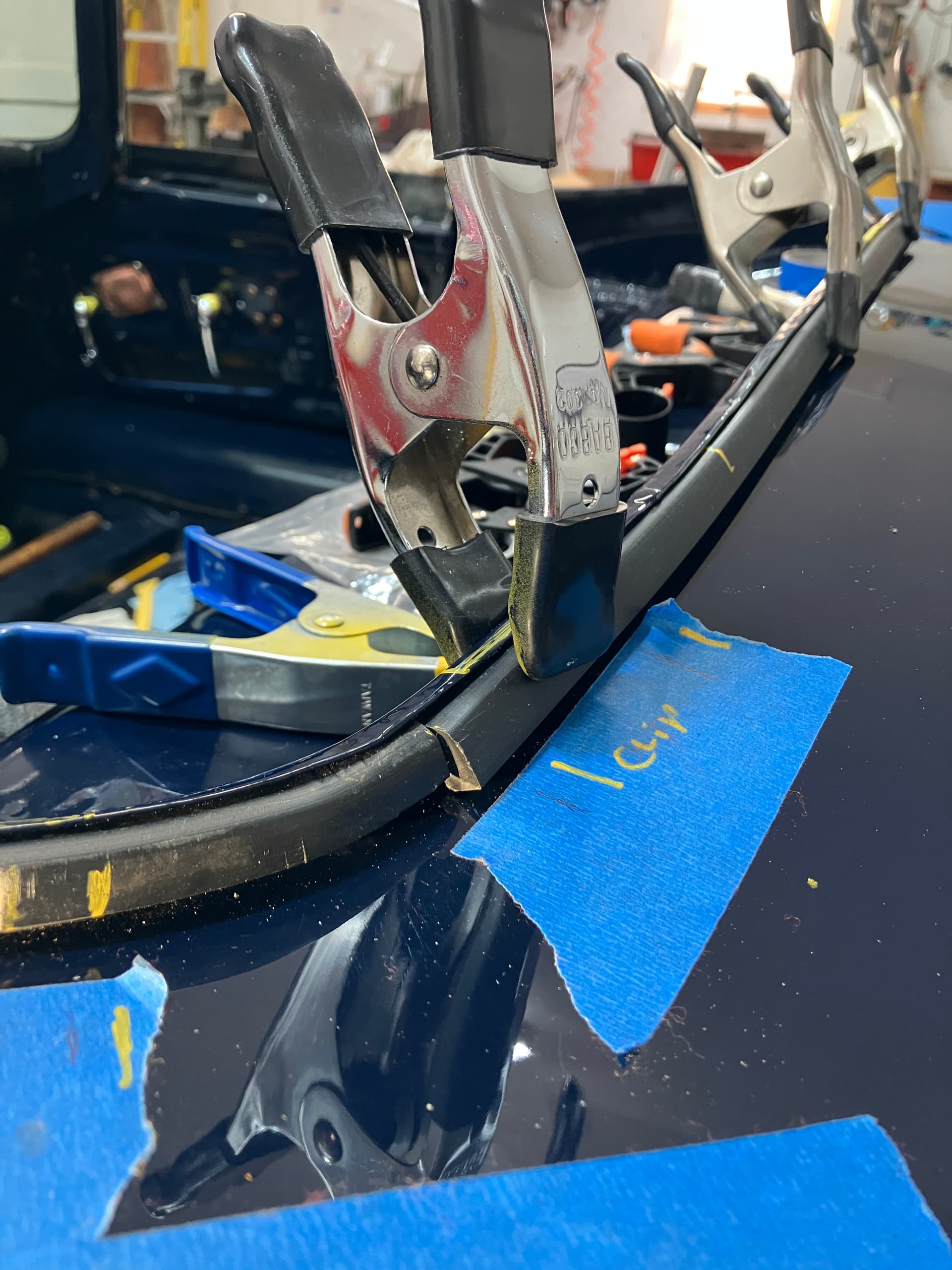 Fit of tack strip, E type OTS &another question - E-Type - Jag-lovers ...