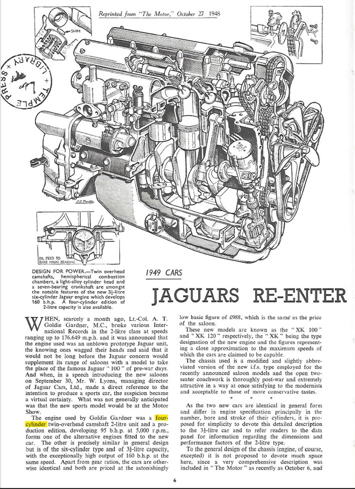 XK four-cylinder engine - XK-Engine - Jag-lovers Forums