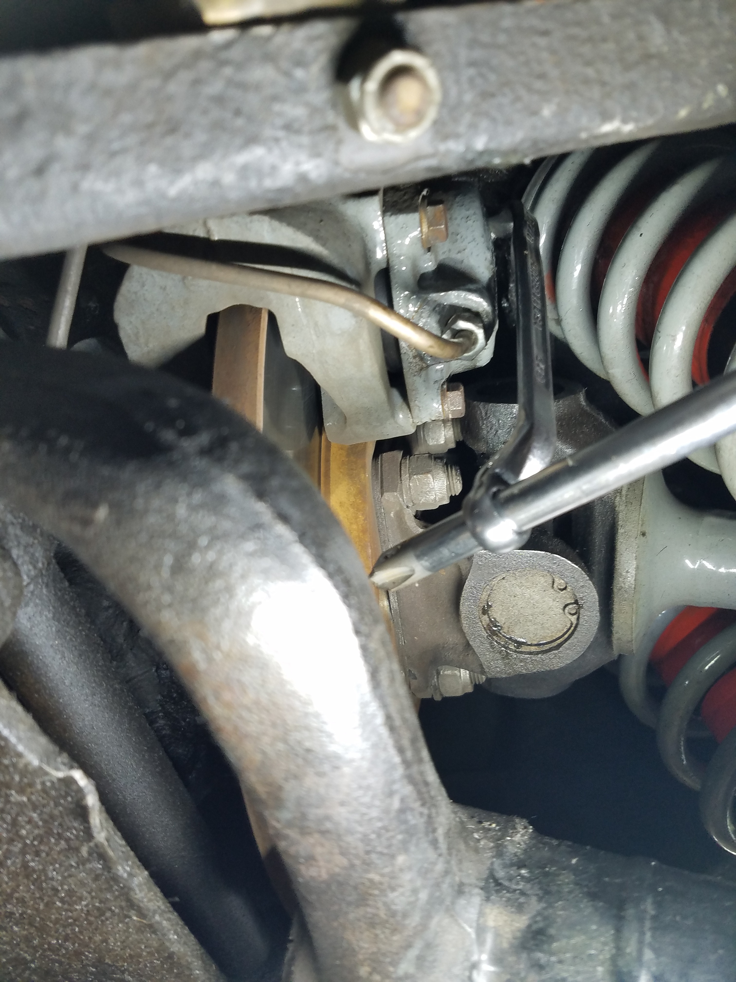A tip of the hat to DOT5, and solving remote rear brake bleeder issue ...