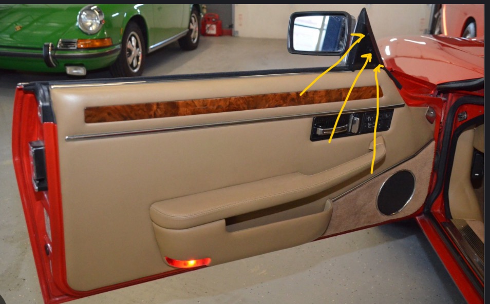 Convertible door window cheater inside plate removal - XJ-S - Jag ...