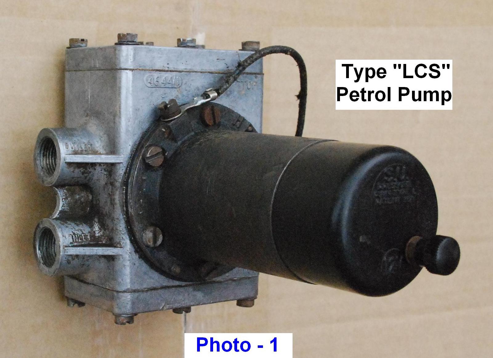 3-1/2 Litre saloon made December 1947- brass or aluminum petrol pump ...
