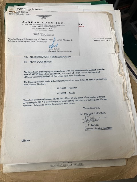 Service Letters - E-Type - Jag-lovers Forums