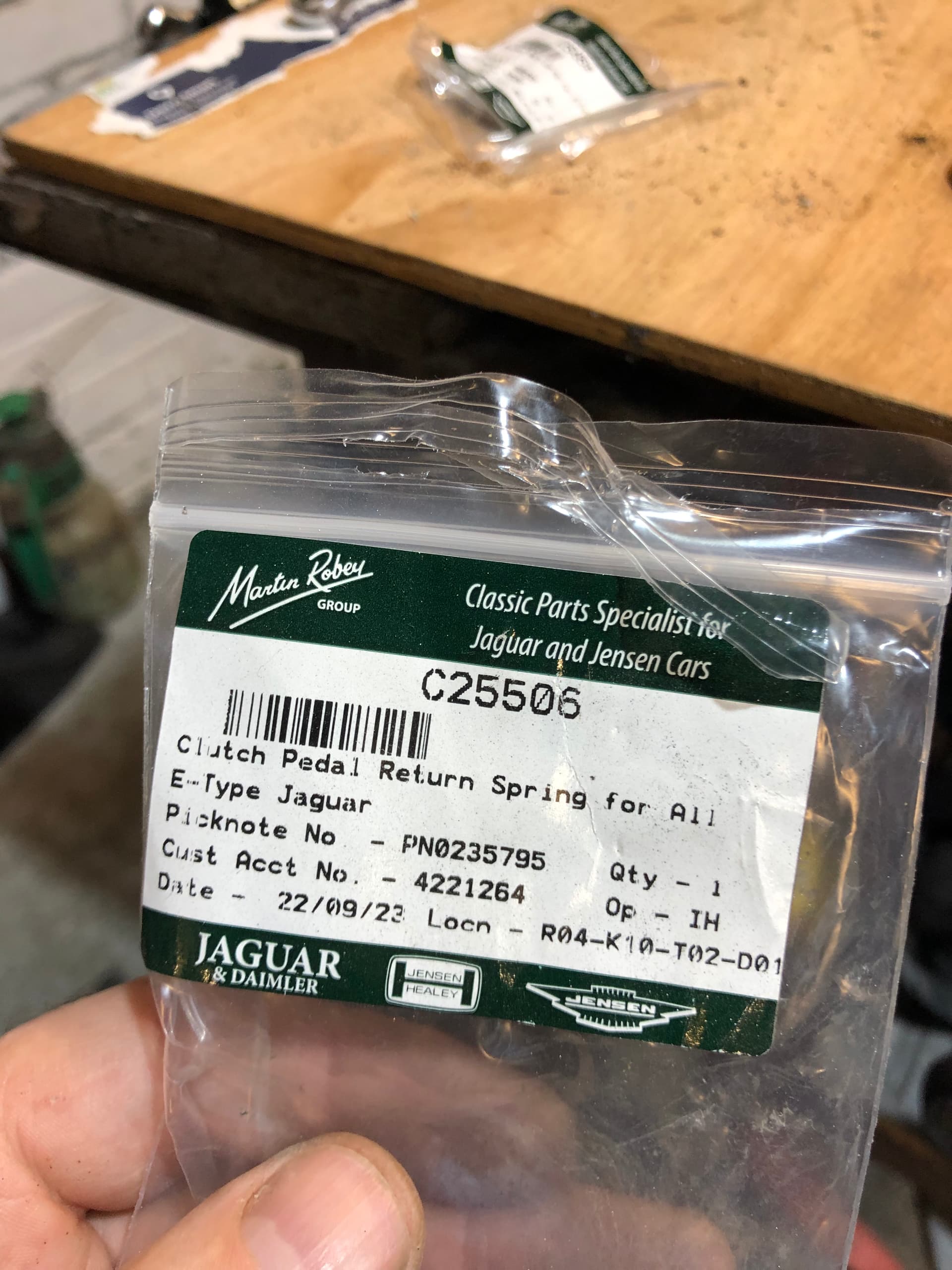 Clutch pedal return spring....faulty new one? - E-Type - Jag-lovers Forums