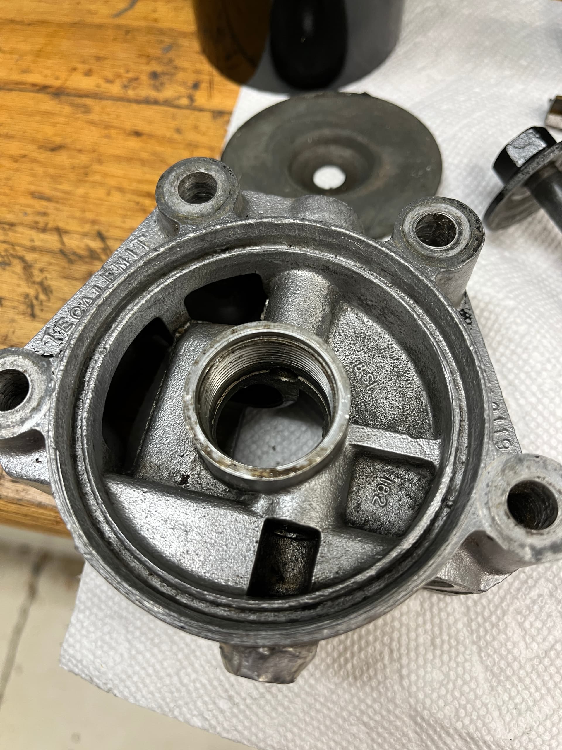 Todays Dilemma- 4.2 Oil Filter Housing on a 3.8 Block - E-Type - Jag ...