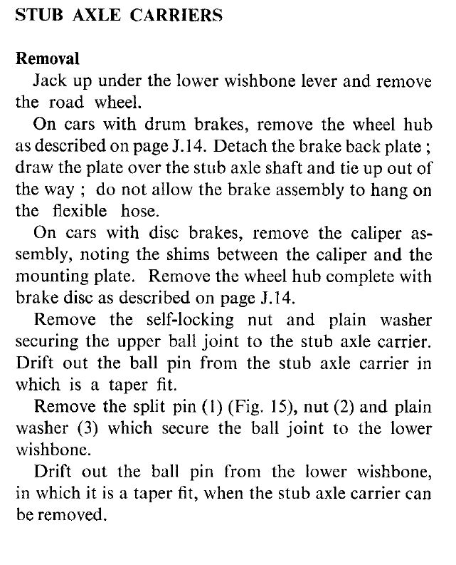 [MK1] stub axle ball joints - Saloons - Jag-lovers Forums