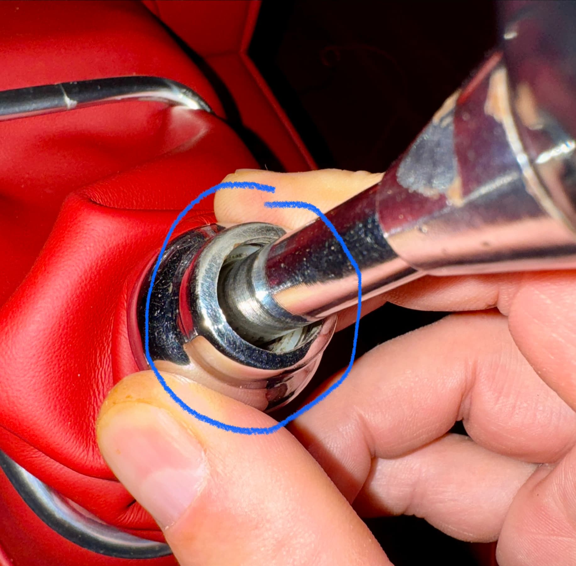 Upper gear shift boot attachment - E-Type - Jag-lovers Forums