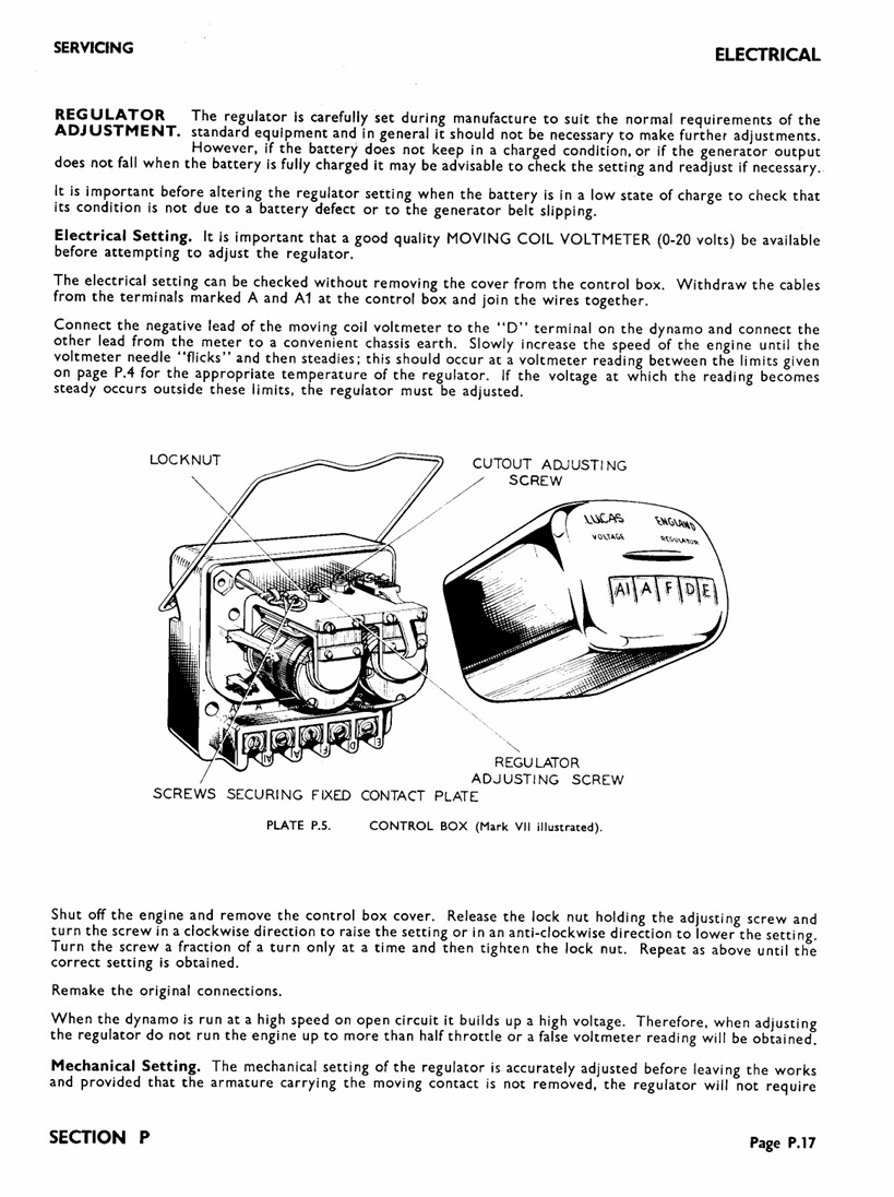 Diagnosing RF95 voltage regulator "control box"? - Pre-XK - Jag-lovers ...