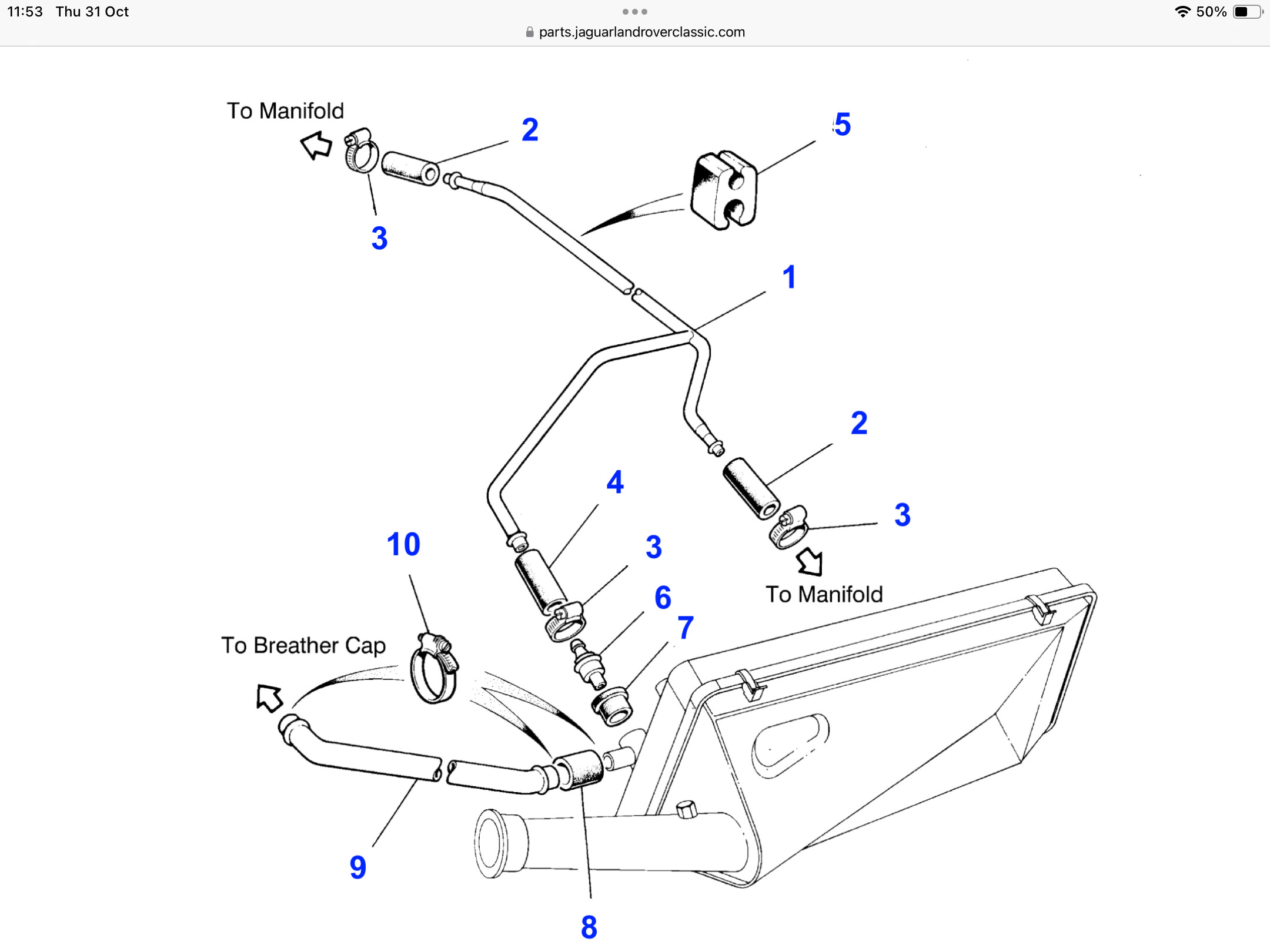 Crankcase breather / PCV valve - XJ-S - Jag-lovers Forums
