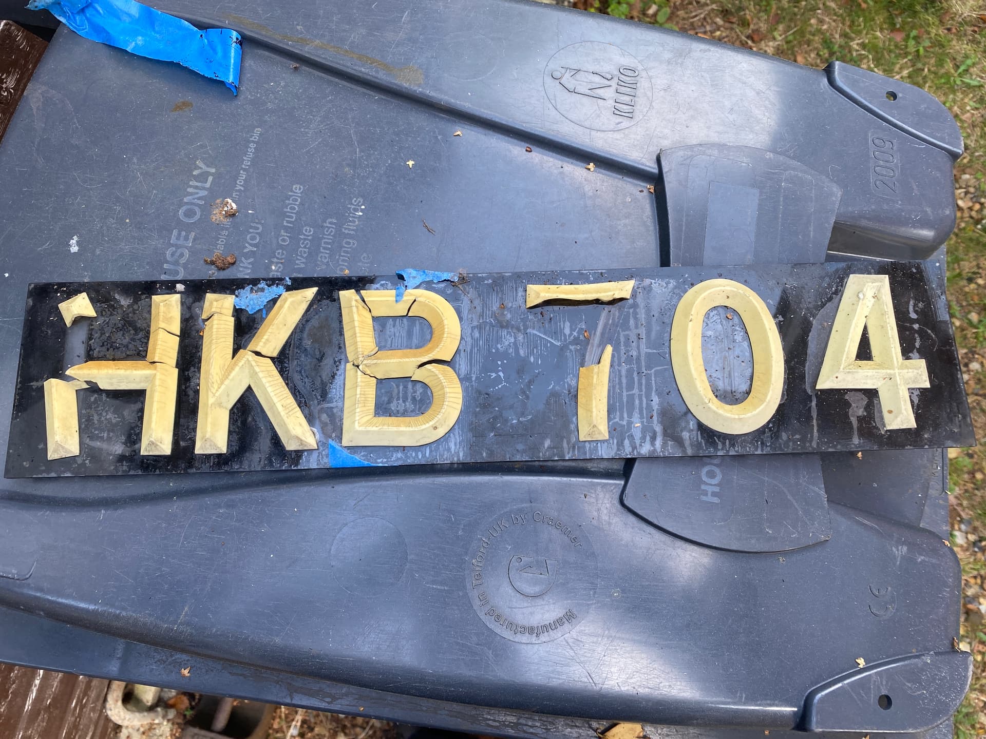 MK4 Lightbox - translucent number plate - made one - Pre-XK - Jag ...