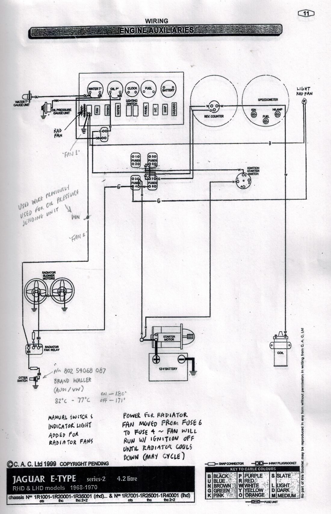 Indicator light for radiator fan circuit - E-Type - Jag-lovers Forums