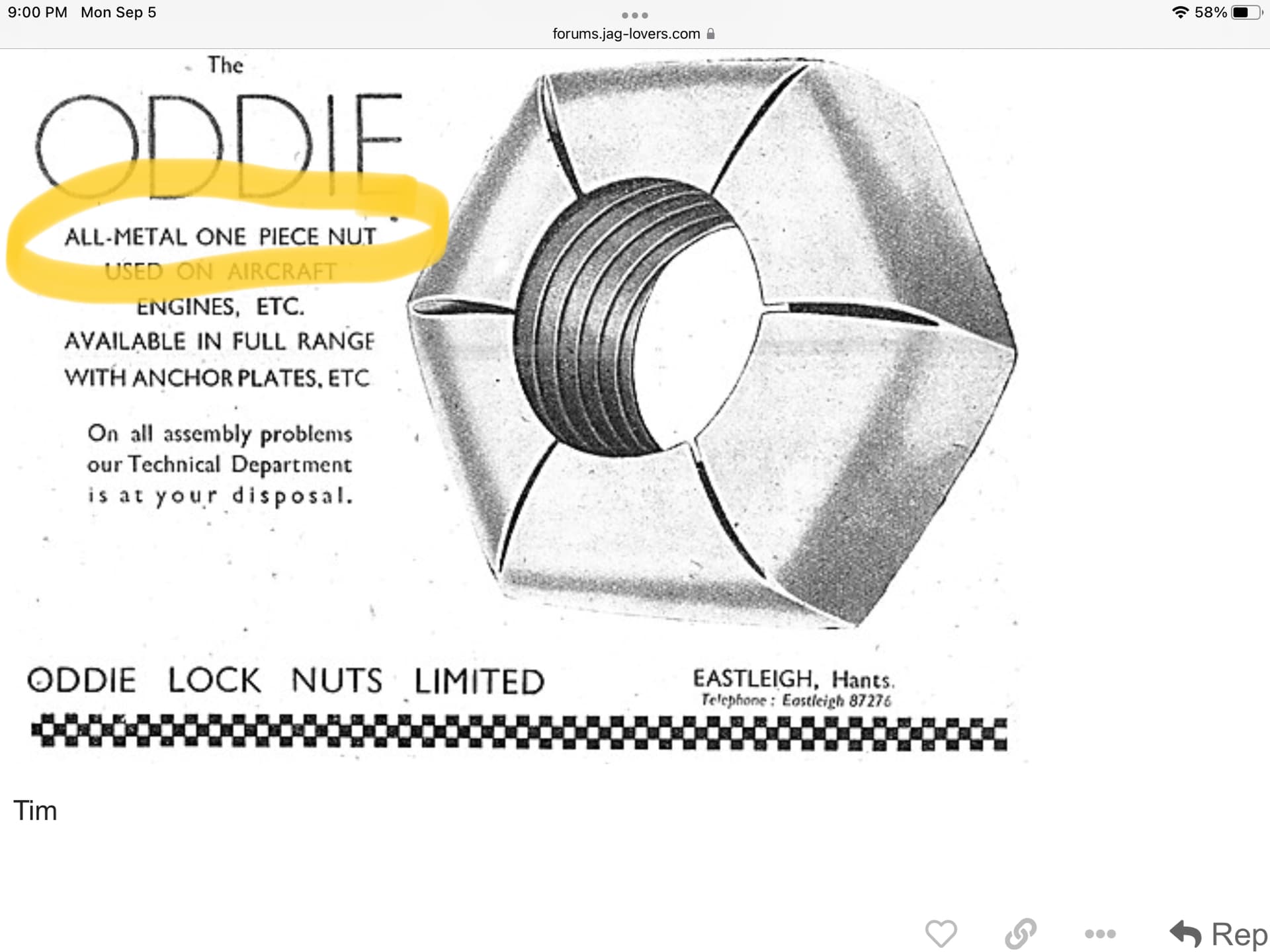 Differential Pinion bolt - E-Type - Jag-lovers Forums