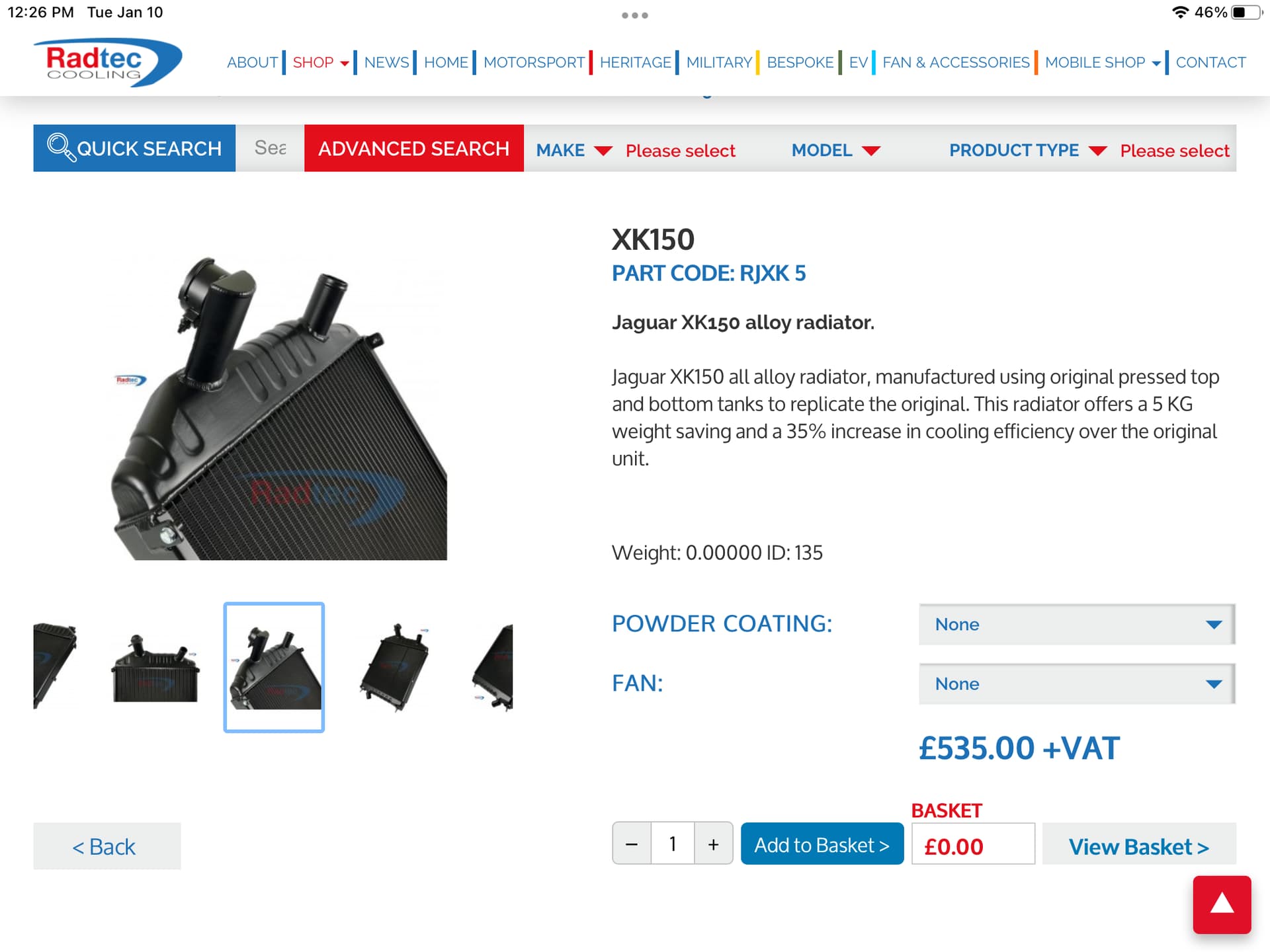 XK 150 DHC Radiator & Fan replacement - XK - Jag-lovers Forums