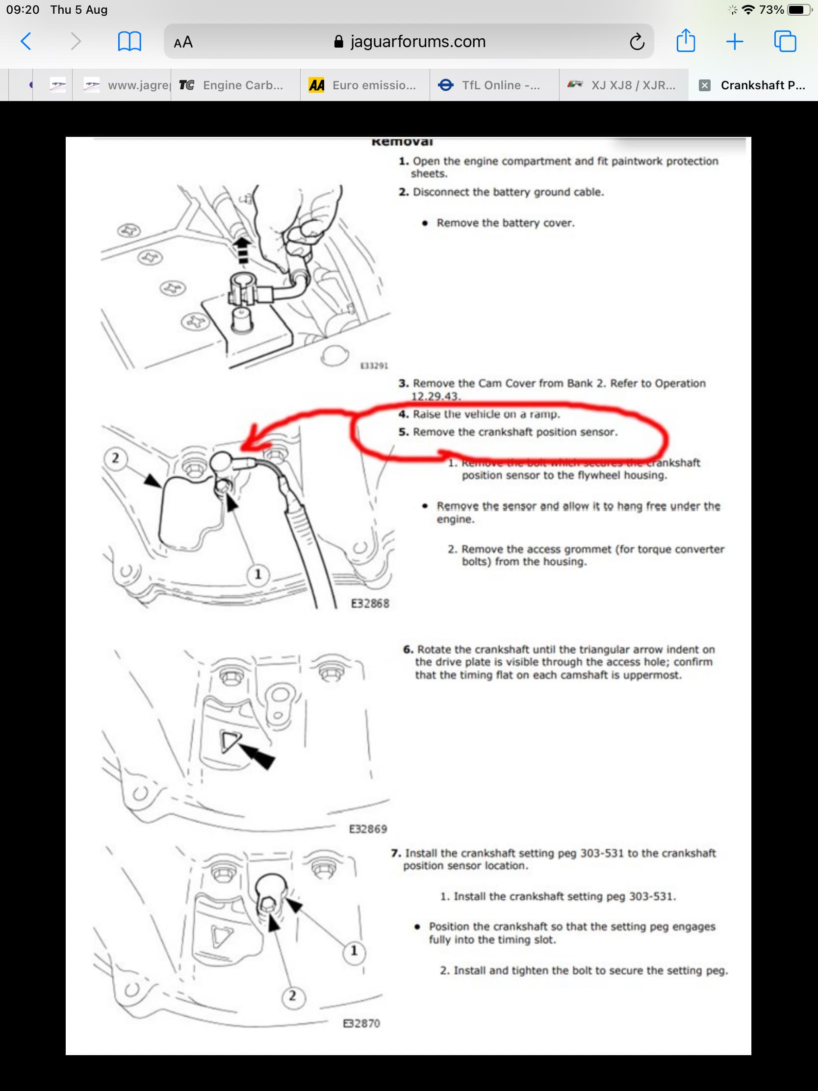 Crankshaft positioning sensor - X300 - Jag-lovers Forums