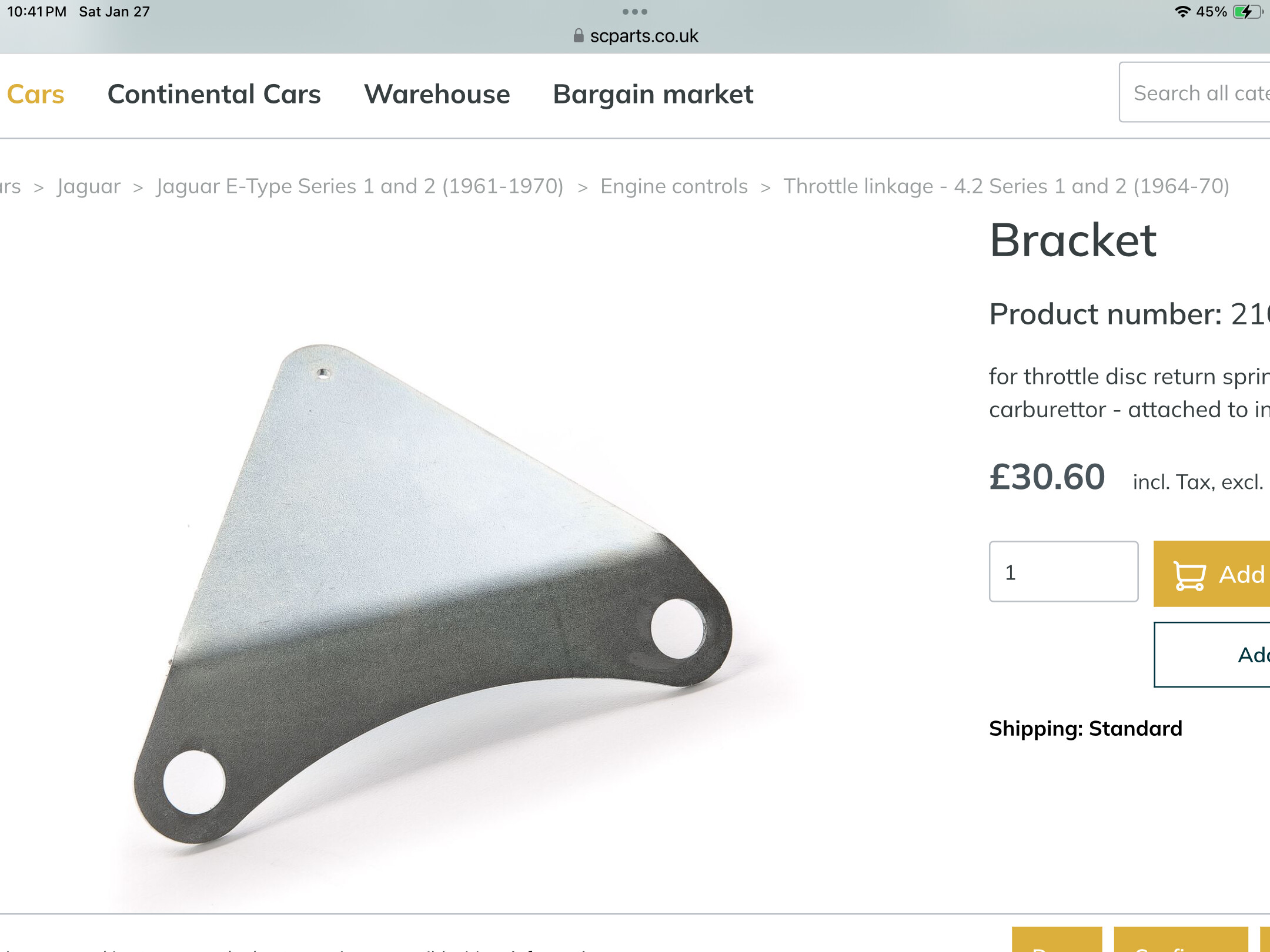 Rear Carburetor throttle return bracket. DIY - E-Type - Jag-lovers Forums